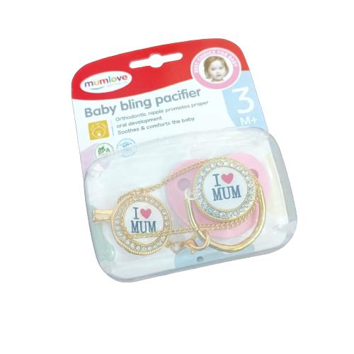 I ️ Mum Pacifier With Chain – Babify Store